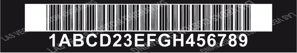 Dashboard / Windshield Aluminum VIN Plate With Barcode – customvintag.com